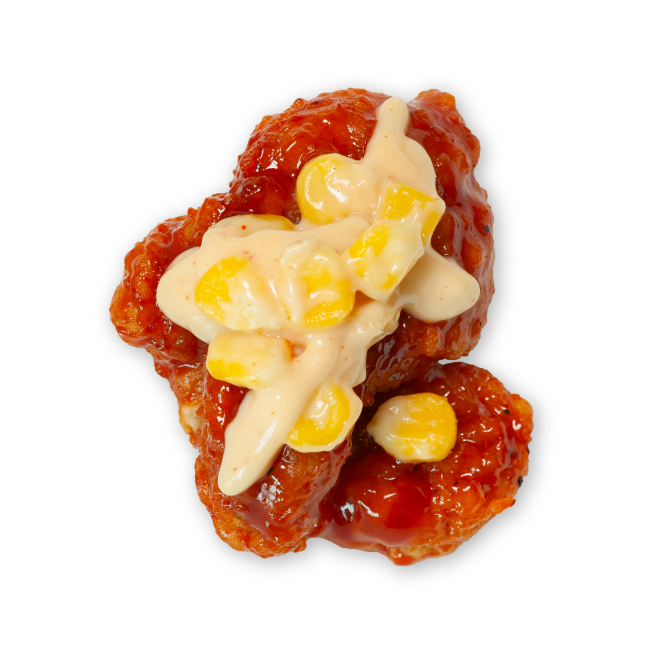 Buldak Corn Cheese Fried Chicken (Mildly Spicy) - more batter